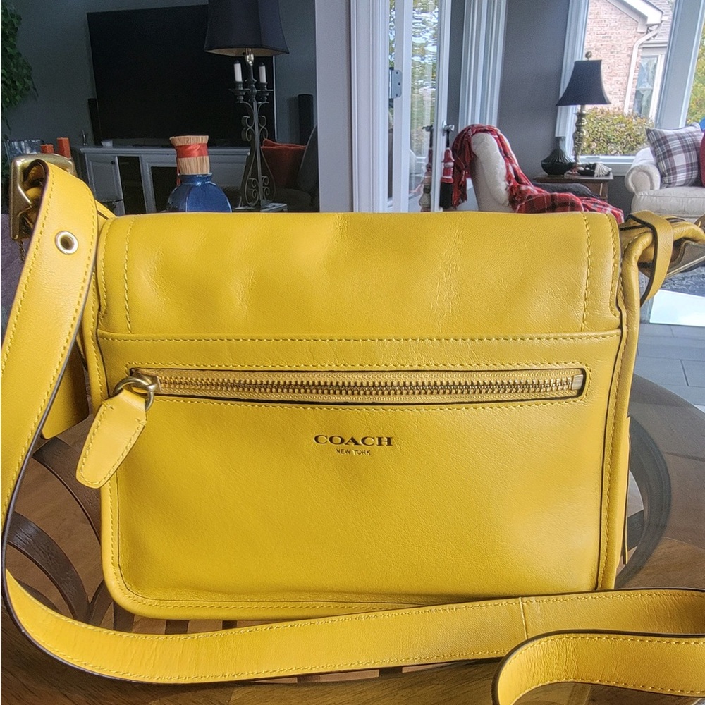 Coach Sunflower Yellow Leather Legacy Archival Ramble… - Gem